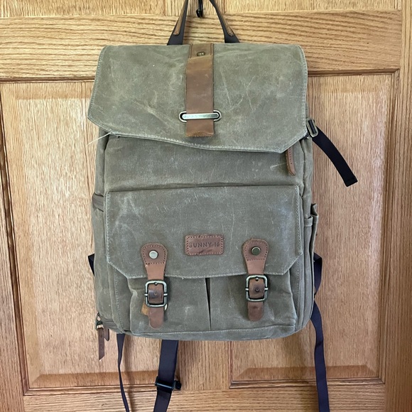Sunny 16 | Bags | Sunny 6 Big Brown Canvas Backpack | Poshmark